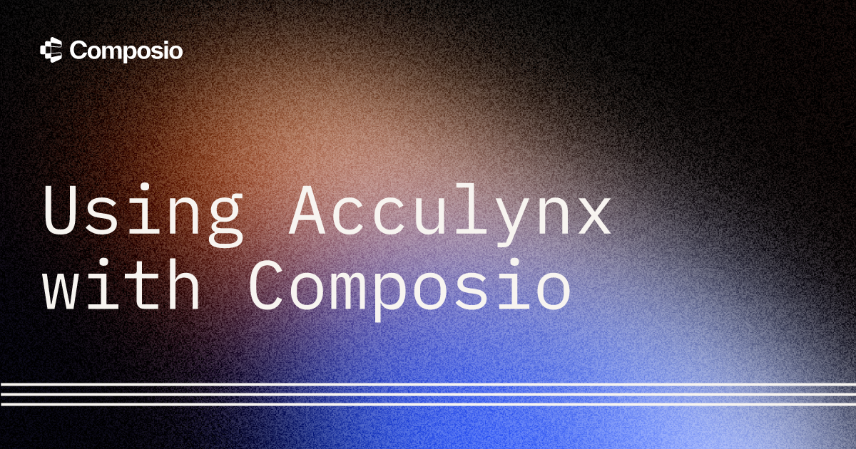 Acculynx | Composio Docs